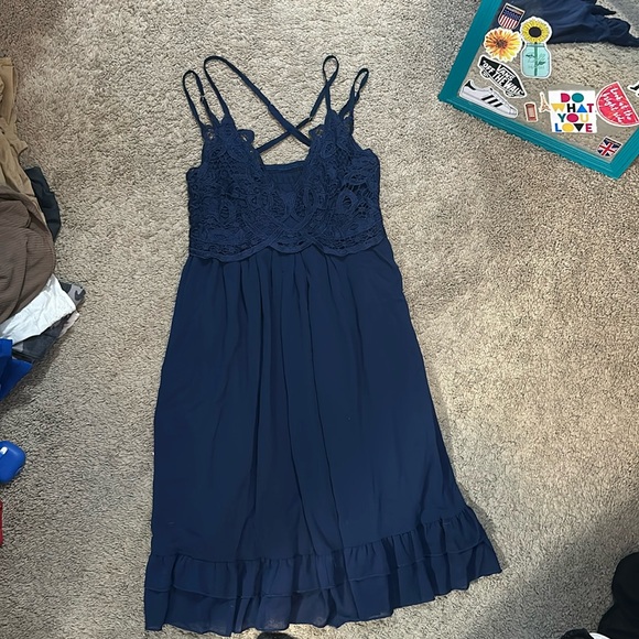 Amazon | Dresses | Amazon Navy Blue Dress | Poshmark